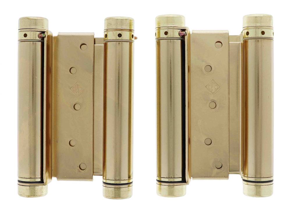 Lenlok Double Action, 150MM Spring Hinge, Pair, Brass – Harry's Door ...
